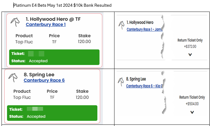 Elite Racing Platinum E4 Horse Racing Strategy Bets live - Elite Racing